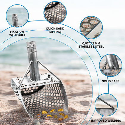 Sand Scoops for metal detecting - Buy Beach Sand Scoop | ckgscoop.com